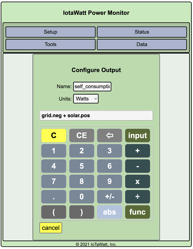 Cannot create output - Support - IoTaWatt User Community