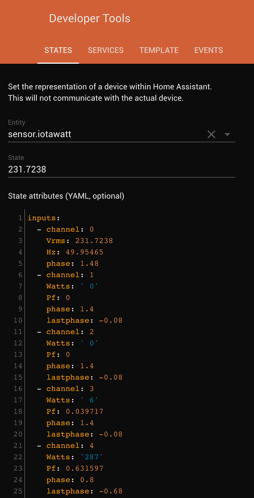  Tutorial HomeAssistant Sensors Template IoTaWatt User Community